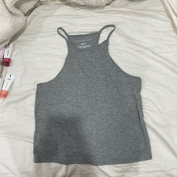 Tops | Halter Grey Top | Poshmark